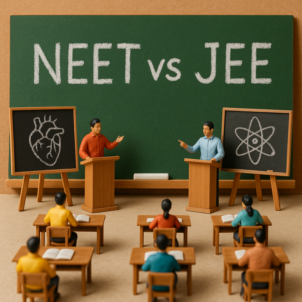 NEET VS JEE: WHICH EXAM SHOULD YOU CHOOSE FOR YOUR CAREER PATH? | Touch Heights