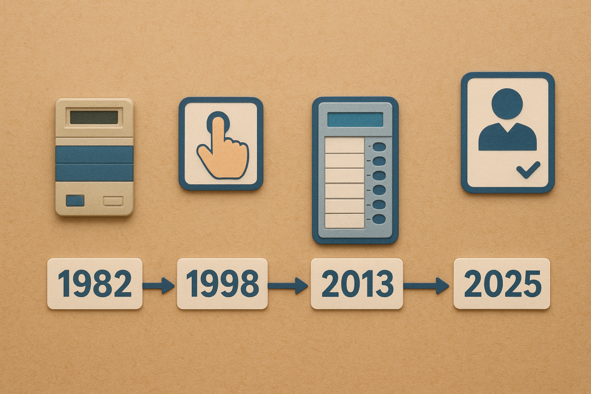 📩 Electronic Voting Machines (EVMs) in India: History, First Use ...